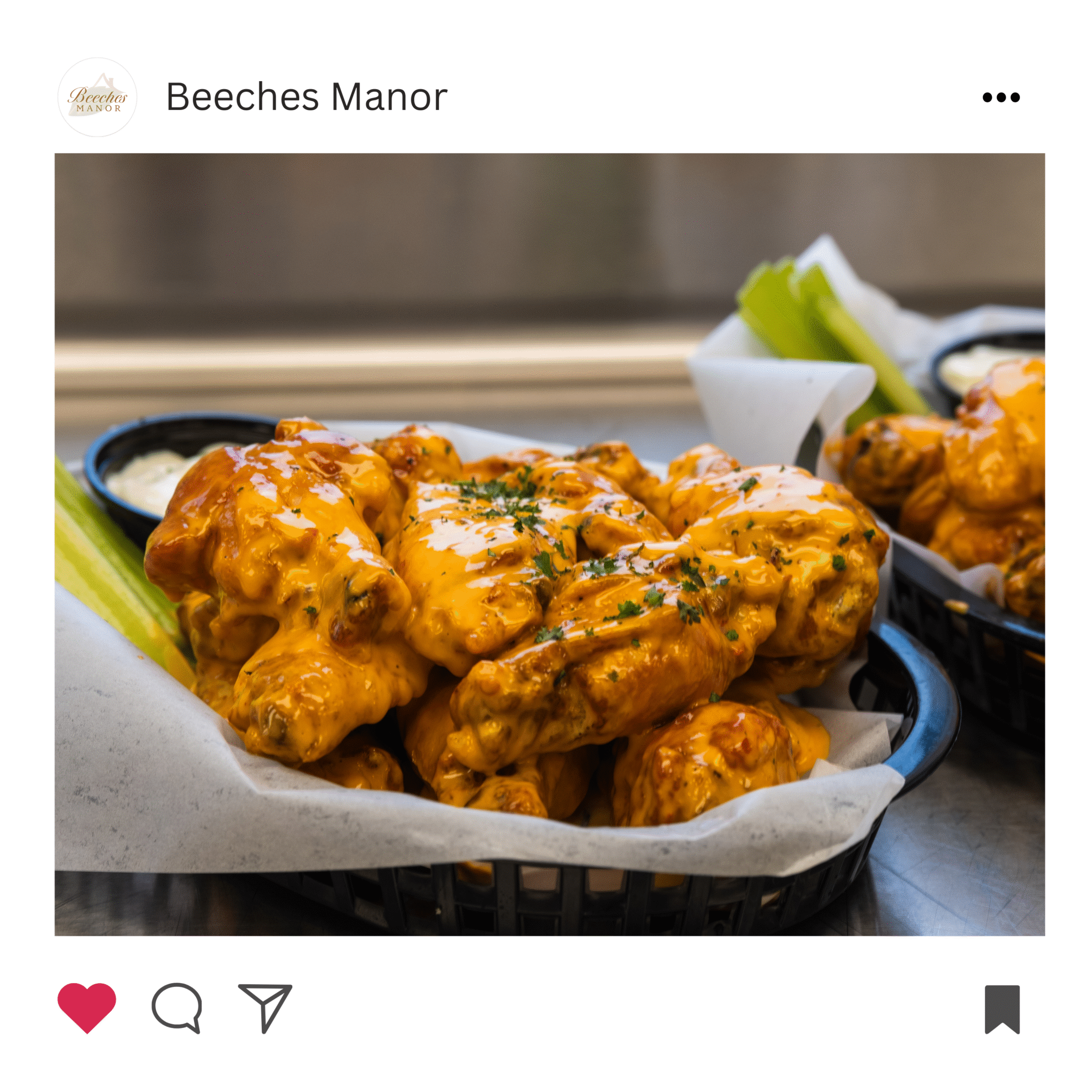 Menu - Beeches Manor